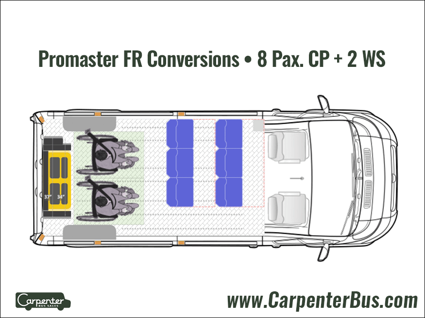 Van: Promaster FR Conv (RR) (#23399) - Carpenter Bus