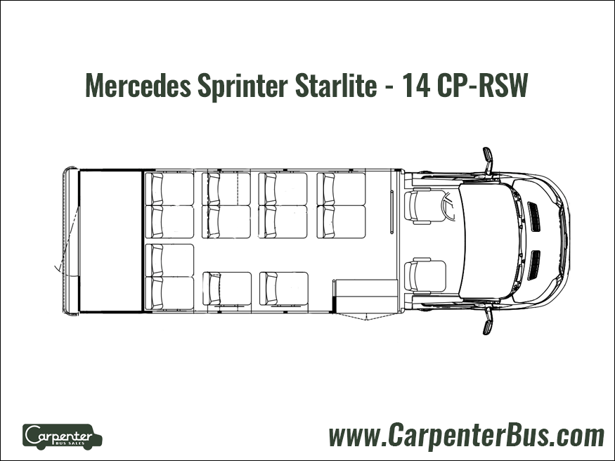 Smaller: Mercedes Sprinter Starlite (#23491) - Carpenter Bus